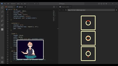 asmr programming css only page loading spinner no talking youtube
