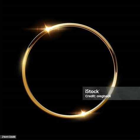 골드 서클 프레임입니다 금상 배지 3d 벡터 현실적인 그림 검은 배경에 고립 된 1 위 메달 금속 단추 빈 둥근 반짝이는 요소 금 금속에 대한 스톡 벡터 아트 및 기타