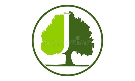 Oak Tree Letter J Stock Vector Illustration Of Floral 104224949
