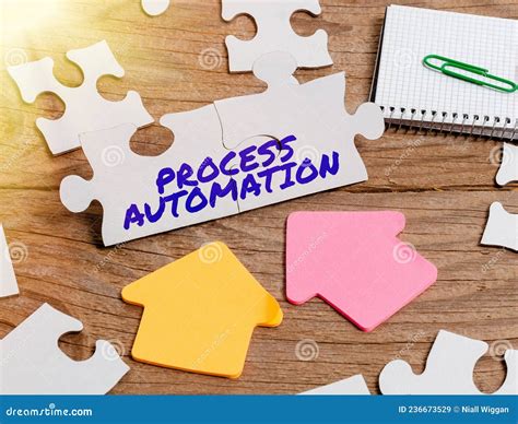Conceptual Display Process Automation Business Showcase Transformation Streamlined Robotic To