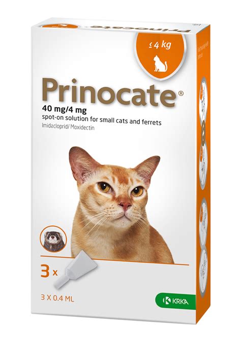 Prinocate 40 Mg4 Mg Spot On Sol For Small Cats And Ferrets X3 ВЕТПРОМЕТ