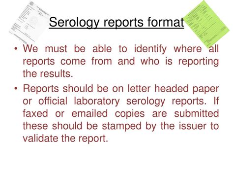 Serology Report