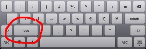 IPad Typing Tip Find Use The Undo Or Redo Keys