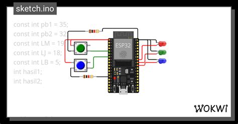 Gerbang Logika And Wokwi Esp32 Stm32 Arduino Simulator