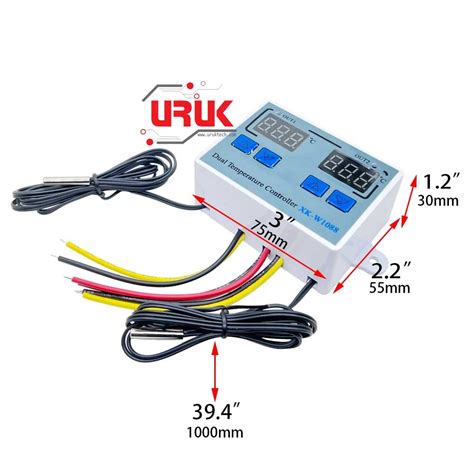 Dual Led Digital Temperature Sensor Meter Controller 110 220vac Uruktech Sinaaa St