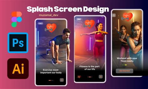design mobile splash screen and onboarding screens by muzamal dev fiverr