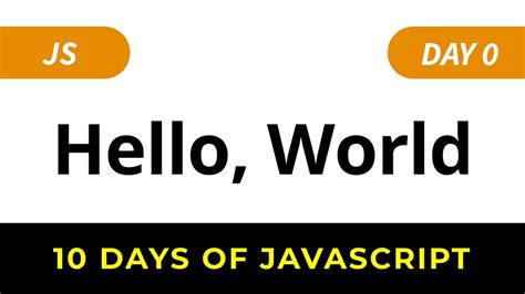 Hackerrank 10 Days Of Javascript Solutions Hello World Day 0 Youtube