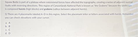 Solved Squaw Butte Is Part Of A Plateau Where Extensional