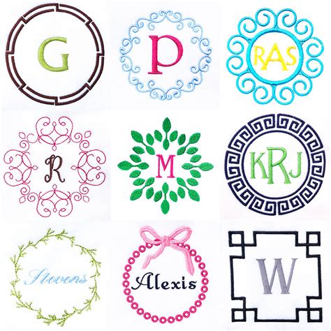 Monogram Border Templates