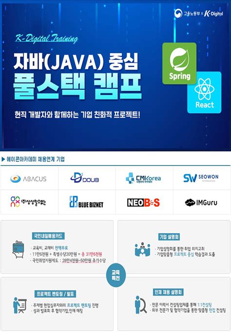 프론트엔드 백엔드 자바java 풀스택 개발자 양성과정 요즘것들
