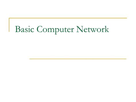 Basic Networking Topology And Protocols Ppt