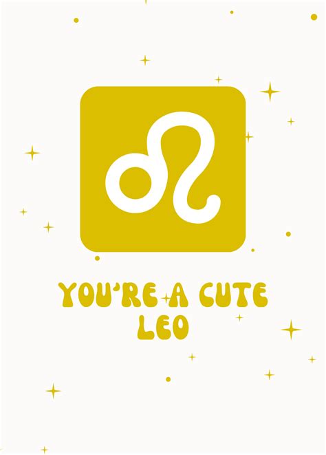 Youre A Cute Leo Greetings By Pelipost
