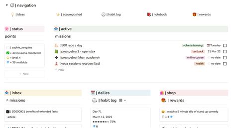 Upgrade To My Gamified Master Task Database Rnotion