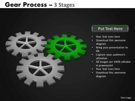 Gears Process Stages Style Powerpoint Slides And Ppt PowerPoint Presentation Designs