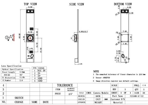 2MP USB Laptop Camera Module Auto Focus Face Recognition With Microphone Hsell Security Camera