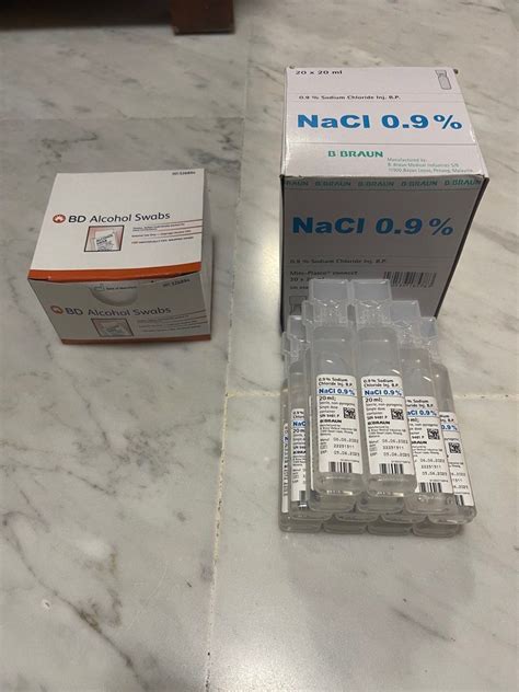 Nacl 09 Bd Alcohol Swap Health And Nutrition Medical Supplies