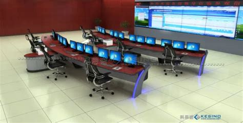 High End Led Security Command Center Water Big Data Monitoring Console Office Workstation