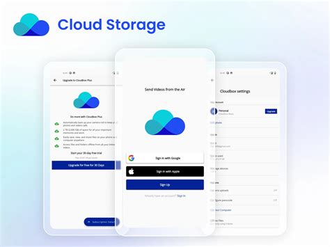 Cloud Storage Flutter UI Kit Free Cloud Storage Iqonic Design