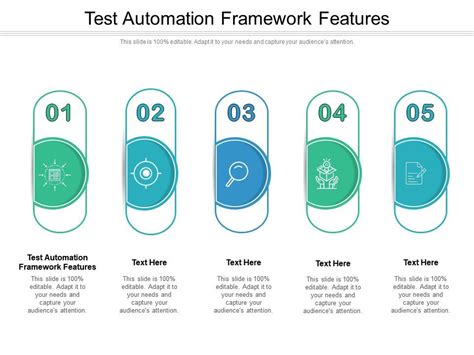 Test Automation Framework Features Ppt Infographics Background Image Cpb Presentation Graphics