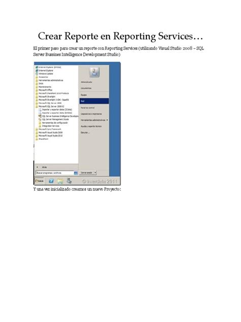 Tutorial Paso A Paso Crear Reporte En Reporting Services Pdf