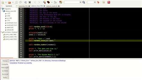 Advanced Fortran Programming 005 Date And Time Random Numbers
