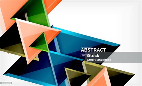 기술 미래 지향적 인 기하학적 3d 모양 최소한의 추상적인 배경 0명에 대한 스톡 벡터 아트 및 기타 이미지 0명 디자인