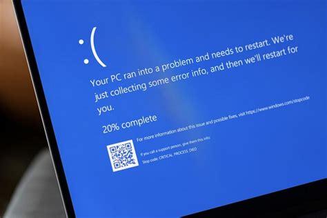 lỗi your pc ran into a problem and needs to restart trên máy tính
