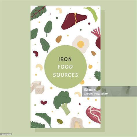 소셜 미디어 배너 철 풍부한 음식 소스 다양한 철의 소스와 스토리 템플릿 식이 요법 제품 유기농 천연 영양을 가진 배경 패턴 벡터 플랫 스타일 일러스트레이션 0명에 대한 소셜 미디어 배너 철 풍부한 음식 소스 다양한 철의 소스와 스토리 템플릿 식이 요법 제품 유기농 천연 영양을 가진 배경 패턴 벡터 플랫 스타일 일러스트레이션 0명에 대한