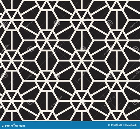 Vector Seamless Pattern Modern Stylish Abstract Texture Stock