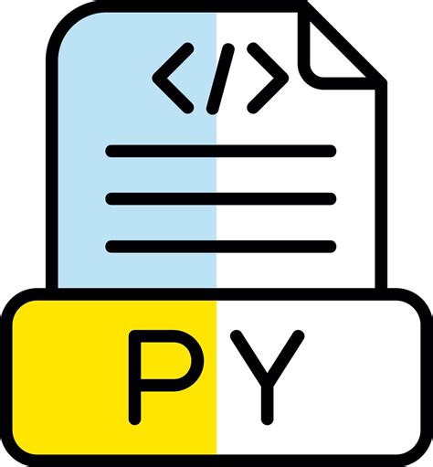 Python File Vector Icon Design Vector Art At Vecteezy