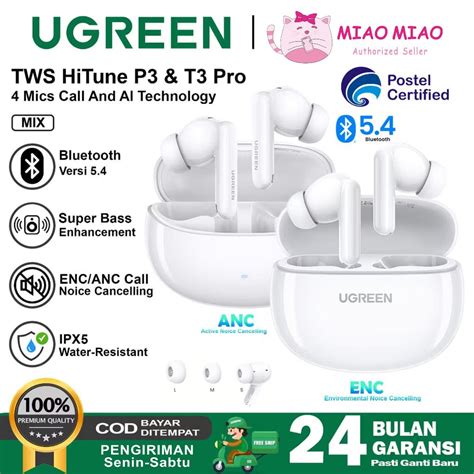 Jual Ugreen Premium Tws Hitune P3 S3 Handsfree Earphone Bluetooth 54