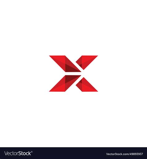 Logo Icon X Design Technology Royalty Free Vector Image