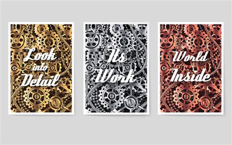 당신을 위한 기계 벡터 포스터의 집합 인쇄 동기 부여 슬로건 텍스트 디자인 인쇄 모바일 벽지 또는 웹 개념에 대 한 템플릿 기어