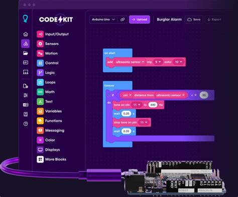 Code Kit Intuitive Drag And Drop Block Coding For Arduino