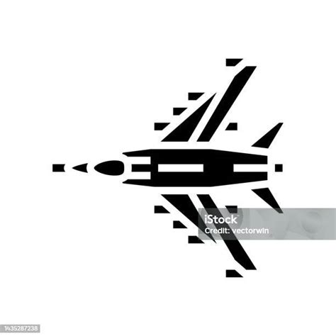 군용 비행기 항공기 글리프 아이콘 벡터 일러스트 레이 션 관광에 대한 스톡 벡터 아트 및 기타 이미지 관광 군사 벡터 Istock