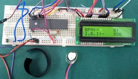 heart beat pulse sensor interfacing with pic microcontroller
