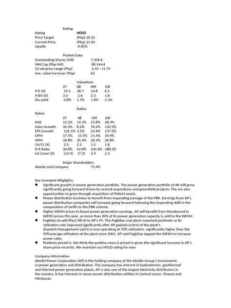 Aboitiz Pdf Stocks Dividend