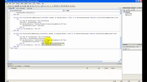 visual basic 2008 notepad youtube