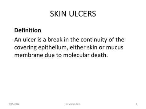 Skin Ulcers Pptx
