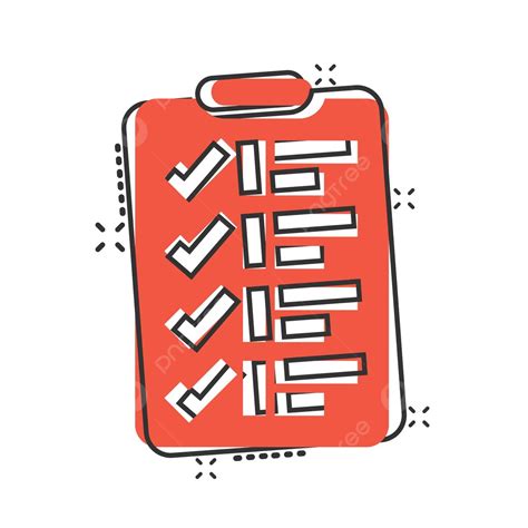 Comicstyle To Do Icon On Splash Background Test Notepad Contract Vector Test Notepad Contract