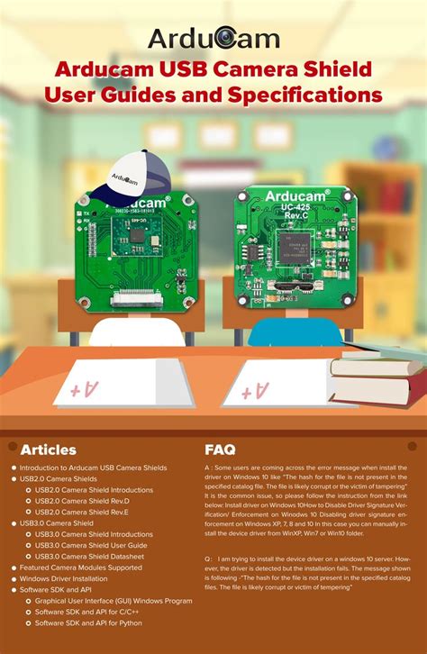 arducam usb camera shield user guides and specifications usb user