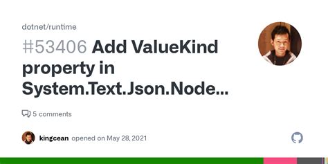 add valuekind property in system text json nodes jsonnode class · issue