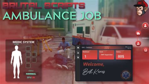 Brutal Ambulance Job QB ESX Open Source Scripts LauncherLeaks