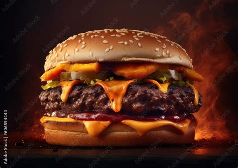 Double Beef Cheeseburger From Burger King Pickles Create Using