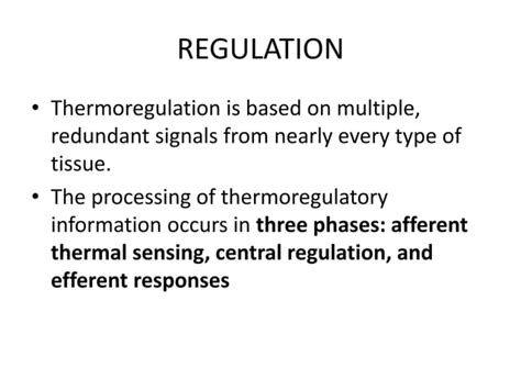 Thermo Regulation Physiology Temperature Monitoring Pptx