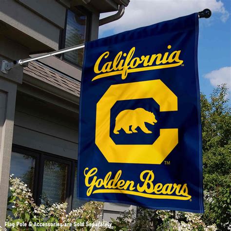 Cal Berkeley Golden Bears Wordmark Double Sided House Flag State