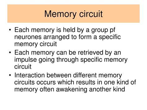 Ppt Localisation Of Memory Memory Encoding Storage And Retrieval