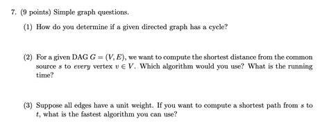 Solved Points Simple Graph Questions How Do You Chegg Com