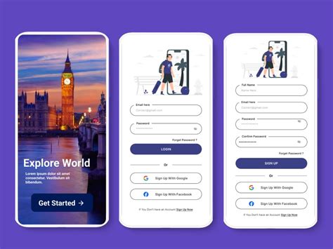 Modern Travel App Ui Design Upwork