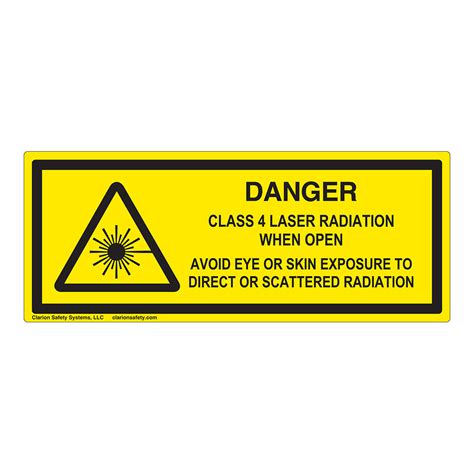 Dangerclass 4 Laser Iec 6003 E79 H Label